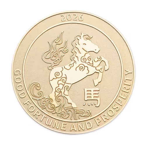 2026 Year of the Horse Medallion & Stamp Cover PNC – Coin City