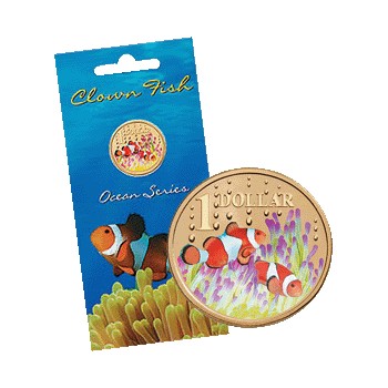 2006 $1 Ocean Series - Clown Fish Uncirculated Coin in Card – Coin City