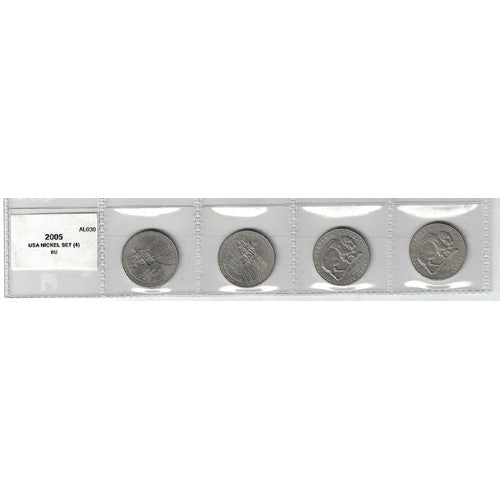 2005 USA Nickel Set 4 BU - Lewis & Clark / American Bison – Coin City