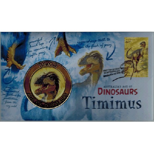 2013 Australia's Age of Dinosaurs Timimus Medallion Cover – Coin City