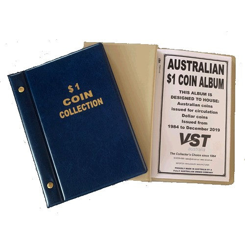 $1 Coin Album / Folder Australian Circulating $1 Coins Blue – Coin City