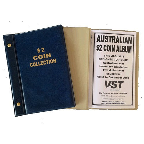 $2 Coin Album / Folder Australian Circulating $2 Coins - Blue – Coin City